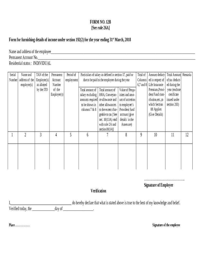 NO. 12B See rule 26A for furnishing details of ... Doc Template | pdfFiller