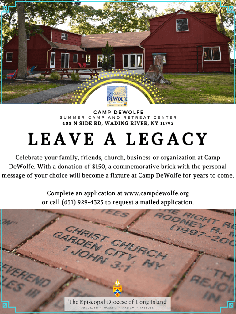 Fillable Online Leave-A-Legacy Application Fax Email Print - pdfFiller