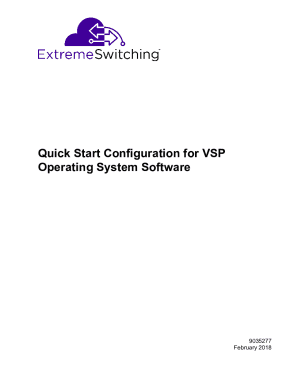 Fillable Online Quick Start Configuration for VSP Operating System ...