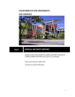 Fillable Online Campus Safety Report Fax Email Print - pdfFiller