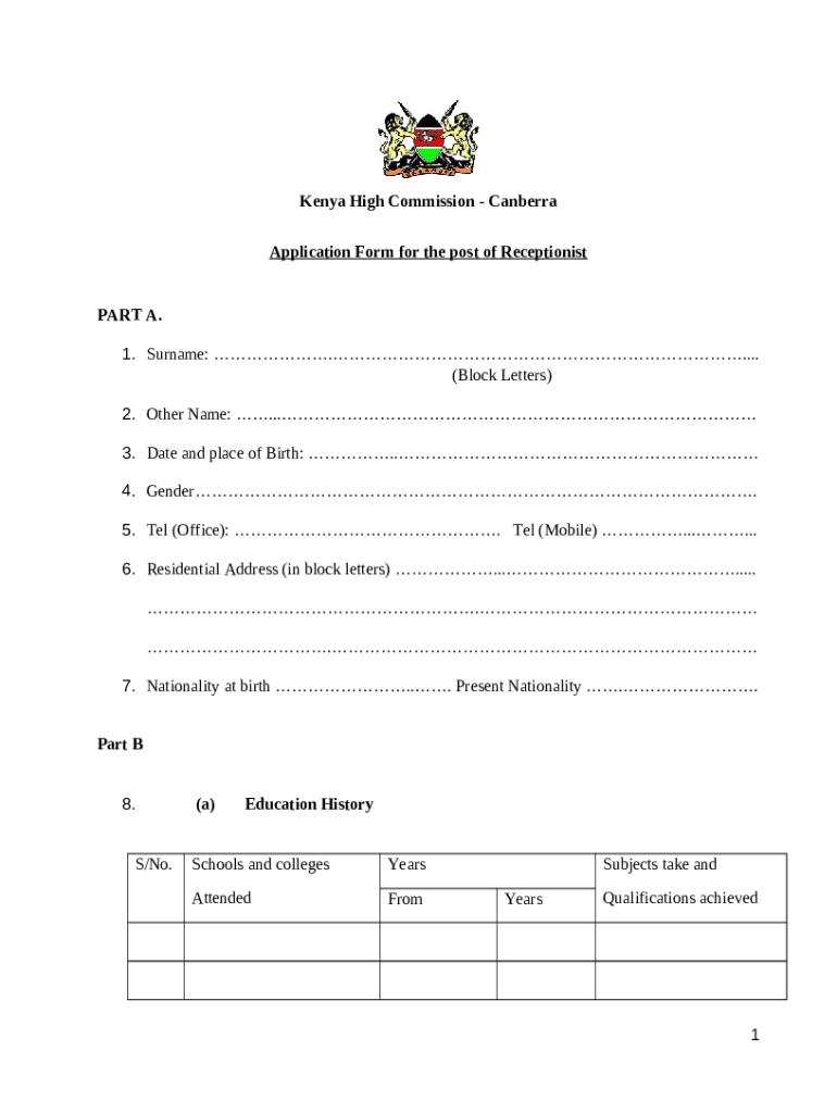 Application for police clearance Doc Template | pdfFiller