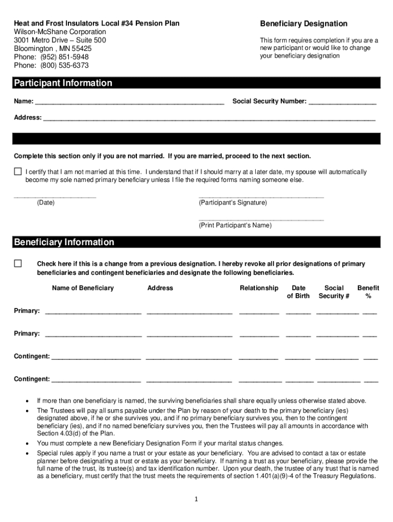 Fillable Online Local 36 Heat & Frost Insulators & Allied Workers Fax ...