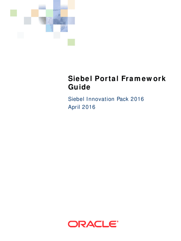 Fillable Online Siebel Installation Guide for UNIX. Siebel Innovation ...