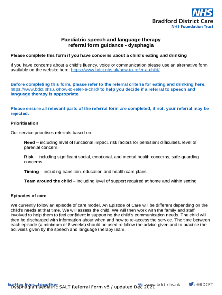 Working together and referral to the Speech and Language ... Doc ...