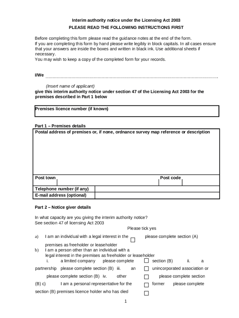 Online lichfielddc gov Interim authority notice under the ... Doc ...