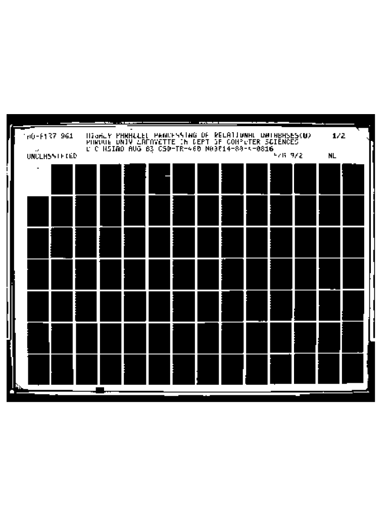 Fillable Online Highly Parallel Processing of Relational Databases Fax Email Print - pdfFiller