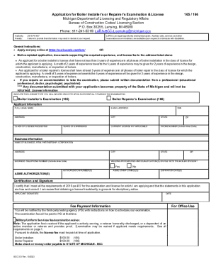 Fillable Online Boiler Examination, Licensing/Registration ...
