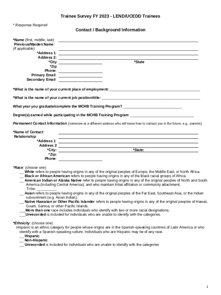 LEND: Becoming a Trainee Doc Template | pdfFiller