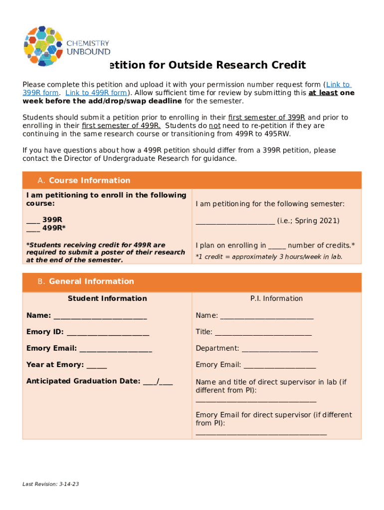 UNDERGRADUATE STUDENT REQUEST FOR ... - chemistry emory Doc Template ...