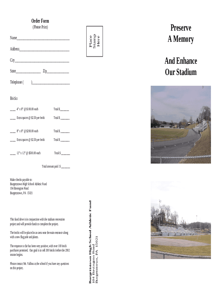 Banner Order The Print Shop Doc Template | pdfFiller