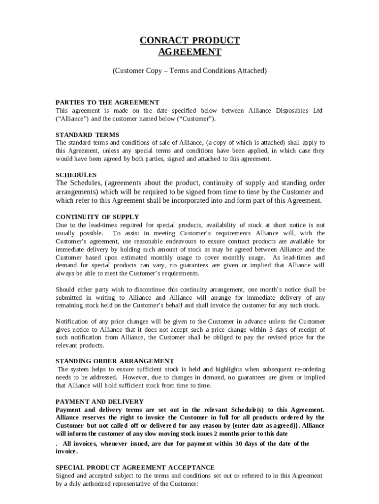 PRINT AGREEMENT ACCEPTANCE Sample Clauses Doc Template | pdfFiller