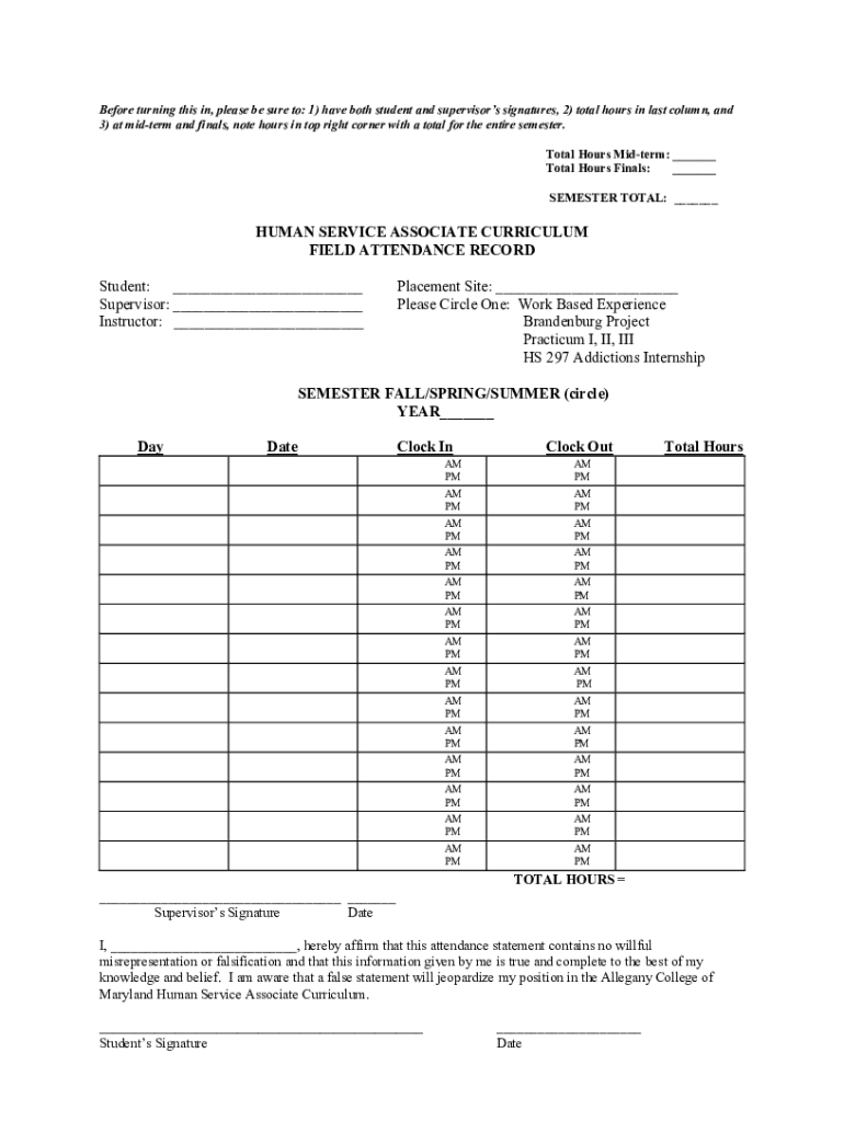 Fillable Online HSA Time Sheet Fax Email Print - pdfFiller