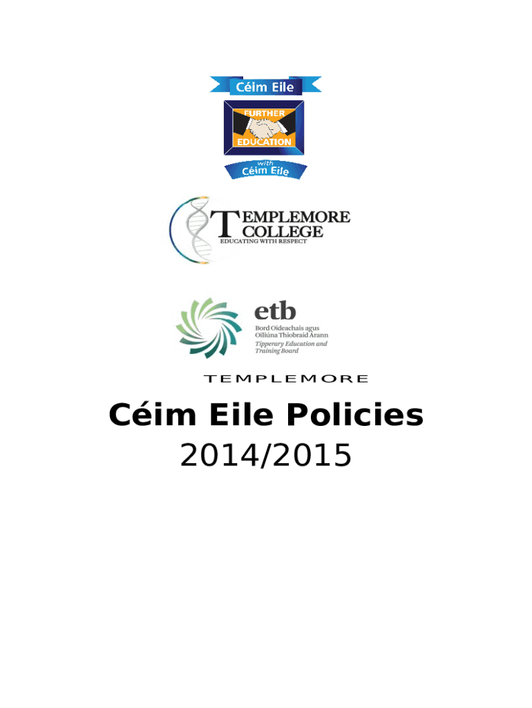 Ceim-Eile-Policies-ALL.doc - TEMPLEMORE Cim ... Doc Template | pdfFiller