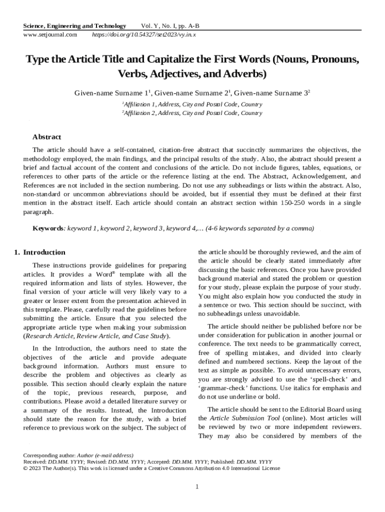 STEAM Journal. Click and type the title of paper and only capitalize ...