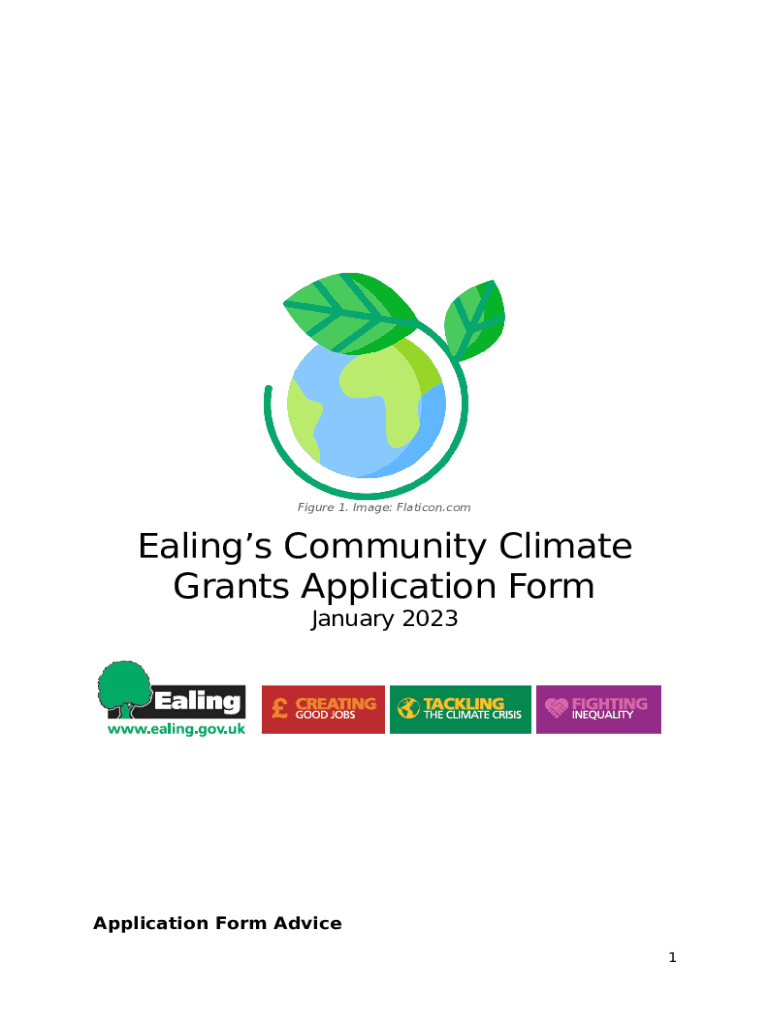 Ealing's community climate grant application Doc Template | pdfFiller