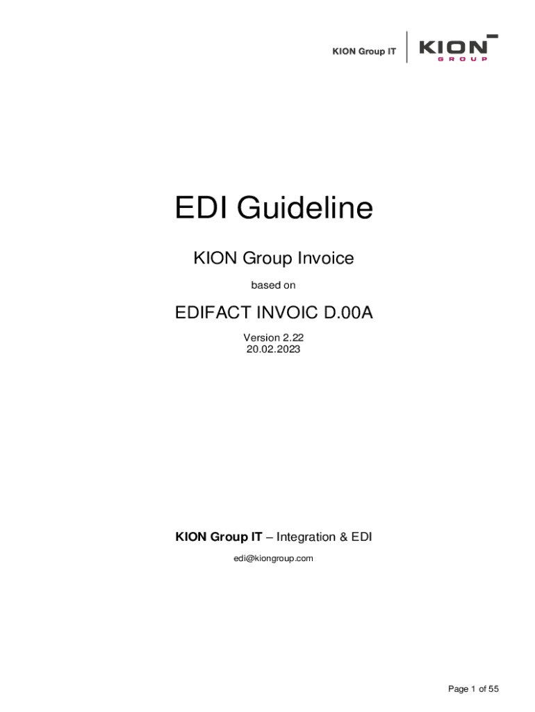 Fillable Online UN/EDIFACT Message INVOIC Release: 00A Fax Email Print ...