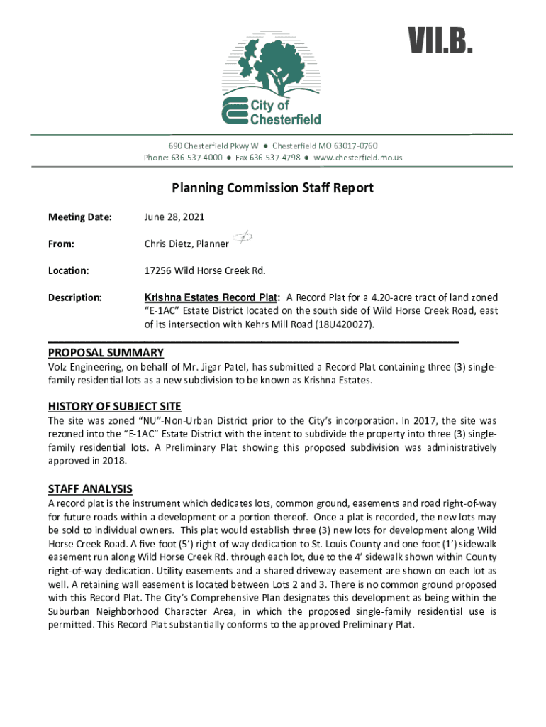 Fillable Online Fax Planning Commission Staff Report - PDF Free ...