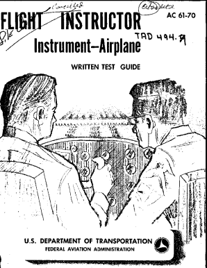 Fillable Online flight instructor instrument-airplane written test ...