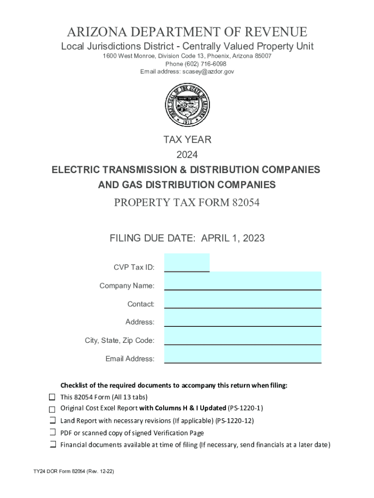 Fillable Online TY24 DOR Form 82054 (Rev. 12-22).xlsx Fax Email Print ...
