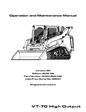 Fillable Online 0404-853 US ISO VT-70 HO O&M(9-19) Fax Email Print ...