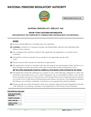 Fillable Online npra gov NPRA/FM/KYC/03/01/22 Fax Email Print - pdfFiller