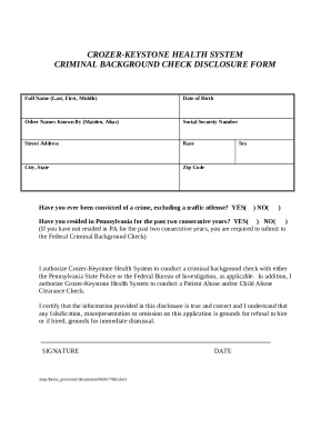 criminal-background-check-disclosure-- ... Doc Template | pdfFiller