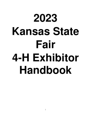 Fillable Online 4-H RULES AND ENTRY INFORMATION Fax Email Print - pdfFiller