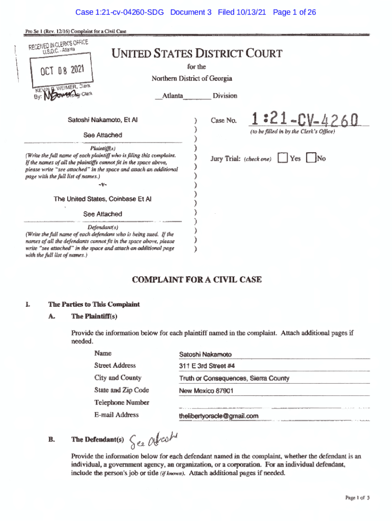 Fillable Online 1.5 File a Claim in Federal Court.docx - 1Pro Se 1 Rev ...