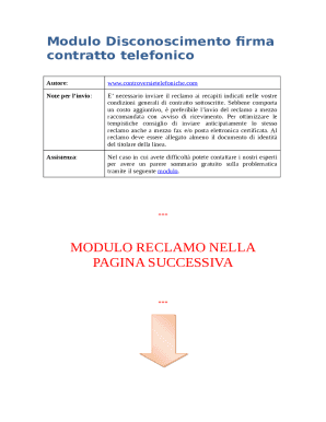 Fac-simile Reclamo Wind TRE Doc Template | pdfFiller