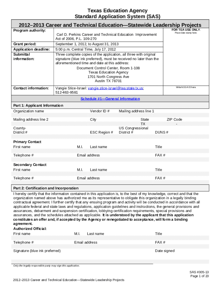 20122013 Career and Technical ... Doc Template | pdfFiller