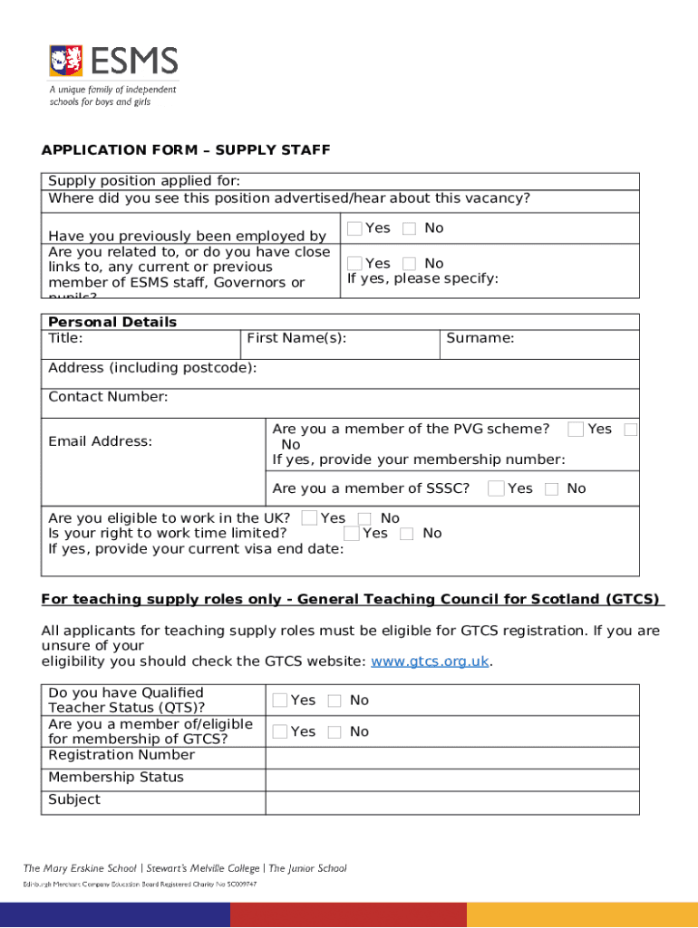to download your Supply Staff application .docx Doc Template | pdfFiller