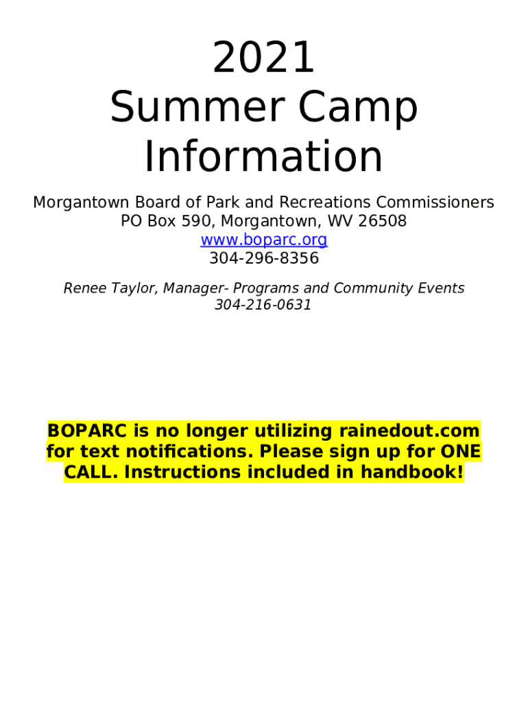 Board of Park and Recreation Commissioners - Boparc Doc Template ...