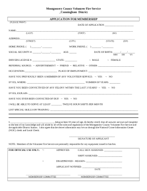 MONTGOMERY COUNTY EMERGENCY SERVICES ... Doc Template | pdfFiller