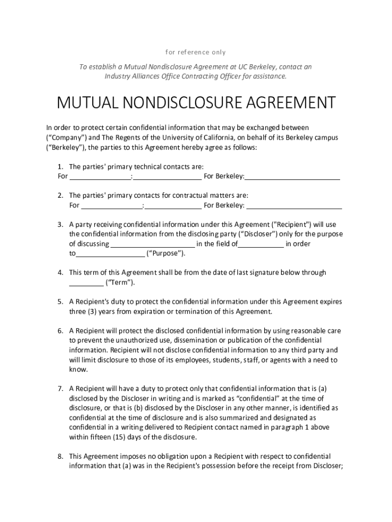 Fillable Online ipira berkeley The Vendor is requiring a Non-Disclosure Agreement (NDA ... Fax ...