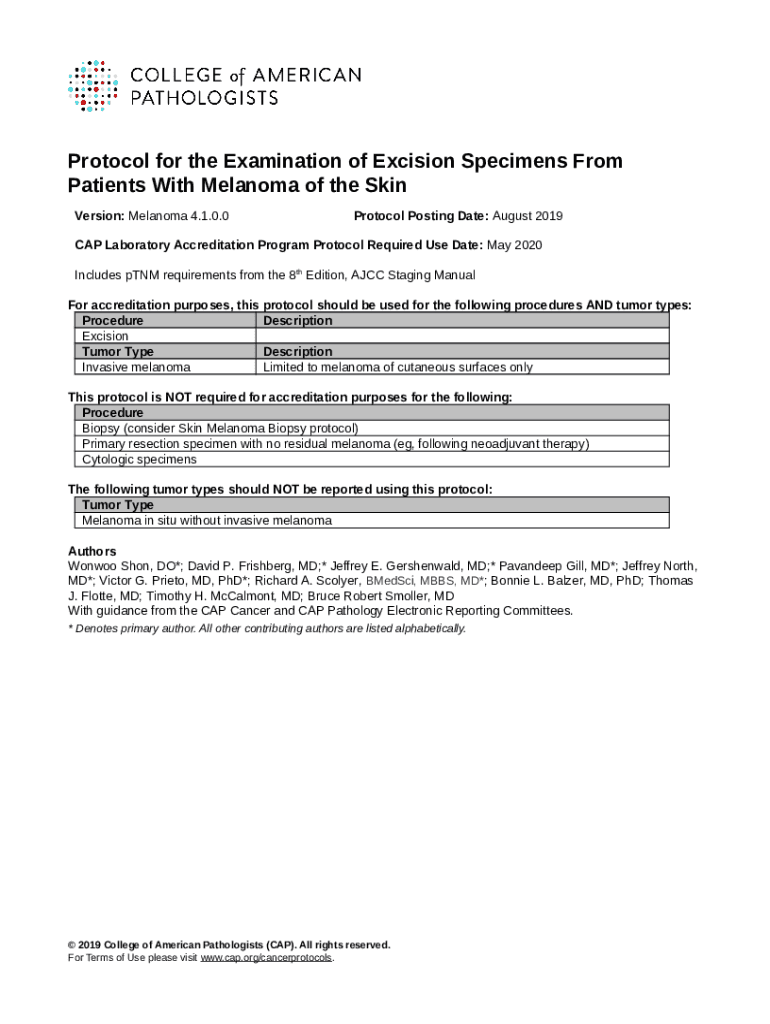 Biopsy of a Suspicious Pigmented Lesion Doc Template | pdfFiller