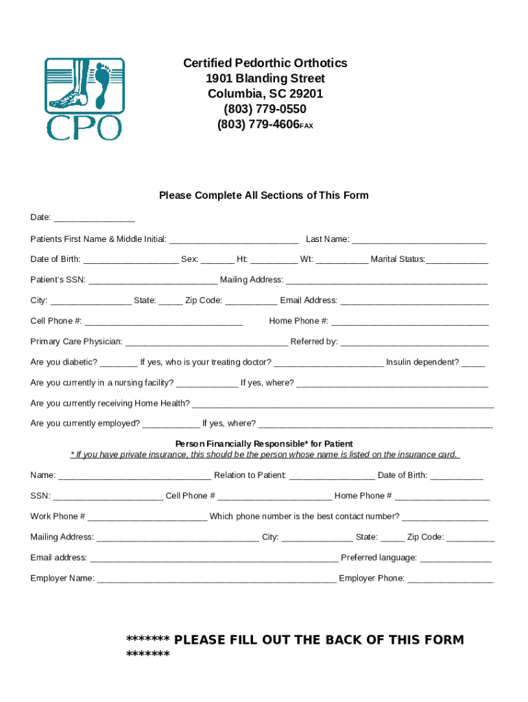 Driving directions to CPO Certified Pedorthic Orthotics ... Doc ...