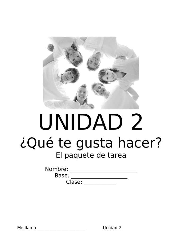 Hola a Todos: Elementary Spanish I Doc Template | pdfFiller