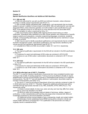 Fillable Online Army Officer Skills Identification Codes: A Complete ...
