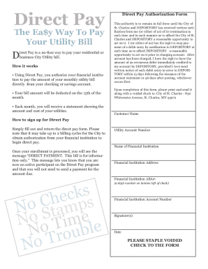 Fillable Online DIRECT PAY FORM.qxp Fax Email Print - pdfFiller