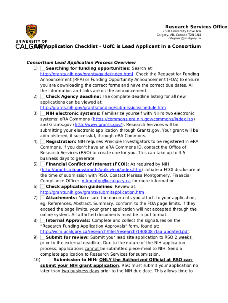 Research Services Office General Ination Doc Template | pdfFiller