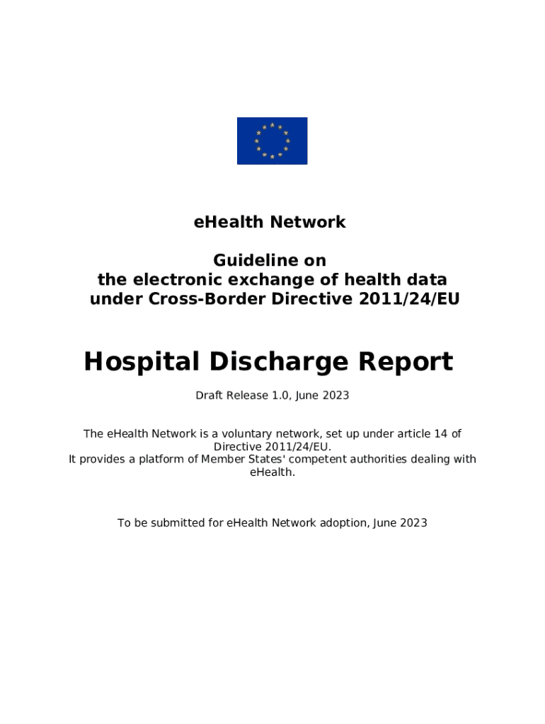 Hospital Discharge Report guidelines - Release 1, draft 02 Doc Template ...
