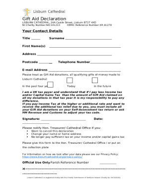 Get recognition from HMRC for your charity Doc Template | pdfFiller