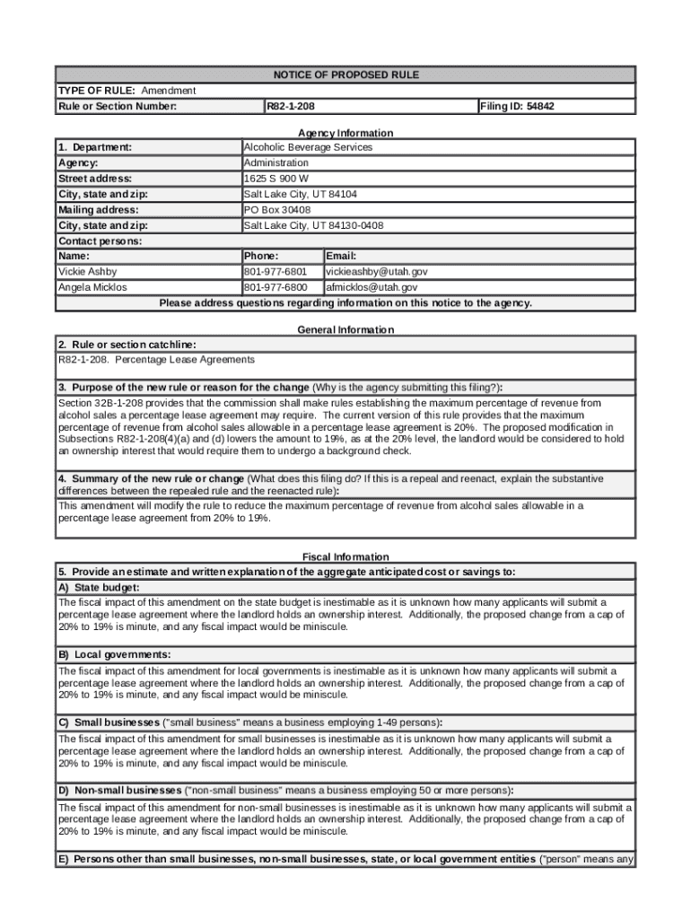TYPE OF RULE:Amendment Doc Template | pdfFiller