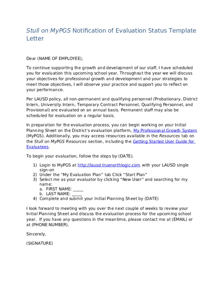 Employee Evaluation Template and Guide Free Download Doc Template ...