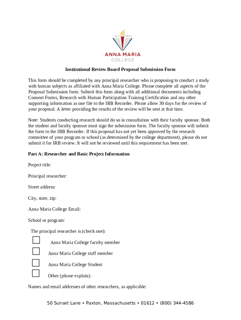 IRB s and Review Timeline Doc Template | pdfFiller