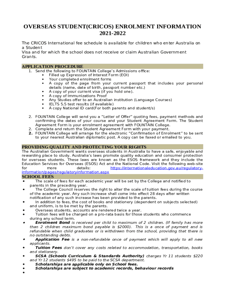 Changes to the legislative framework for overseas students Doc Template | pdfFiller