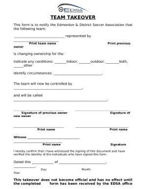 OFFICIAL TRANSFER Doc Template | pdfFiller