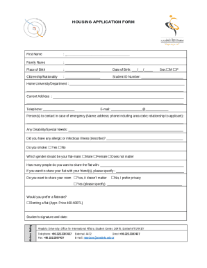 EXCHANGE STUDENT HOSTING REQUEST - uib anadolu edu Doc Template | pdfFiller