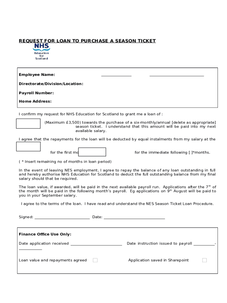 Emergency Loan Request & Payroll Deduction ... Doc Template | pdfFiller