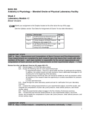 BIOS 255 Anatomy And Physiology III Week 4 With Lab ... Doc Template ...